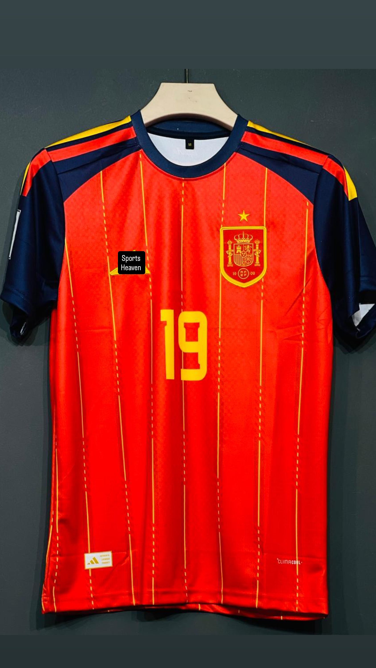 YAMAL SPAIN HOME KIT EMBROIDERY 26 WORLD CUP KIT – Sports Heaven BLR